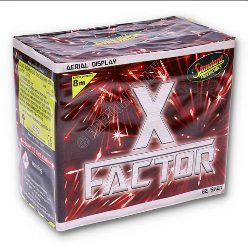 X-Factor 22 Shot Roman Candle Cake – Fireworks Town